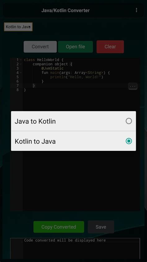 Kotlinjava Converter Apk For Android Download