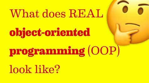 Youve Never Seen Real Object Oriented Programming Oop Before