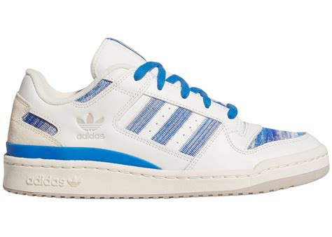 Adidas Forum Low Cl Cloud White Blue Bird Royal Blue Mens Jq2642 Us