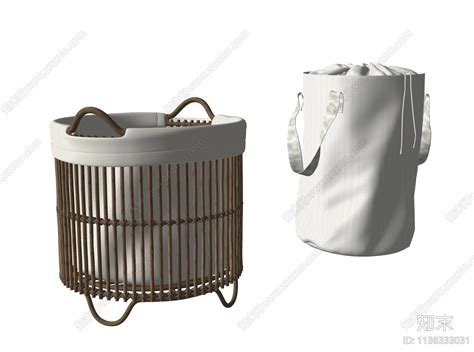 衣物收纳筐su模型下载【id1138333031】知末su模型网