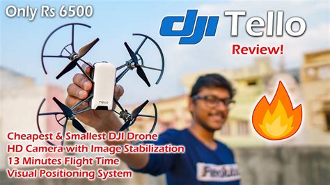 Dji Tello Review Cheapest Dji Drone With Hd Camera Youtube