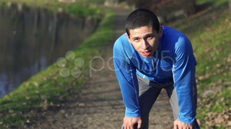 Tired Male Runner