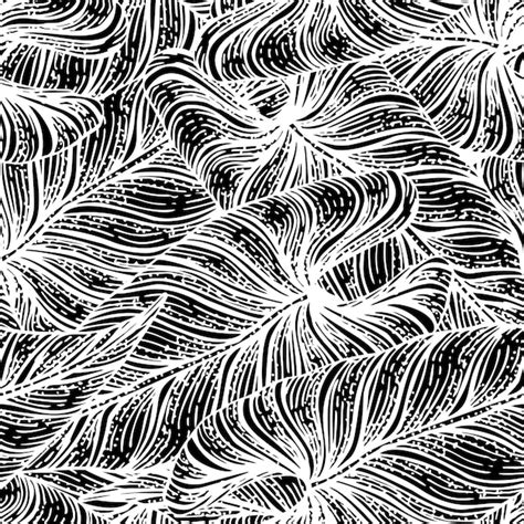 Premium Vector Tropical Araceae Leaf Seamless Pattern Jungle Leaves