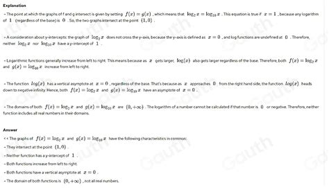 solved in the problems below f x log 2x and which point do the