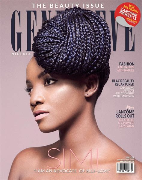 Simi Is The Cover Girl For Genevieve Magazines Beauty Issue 36ng