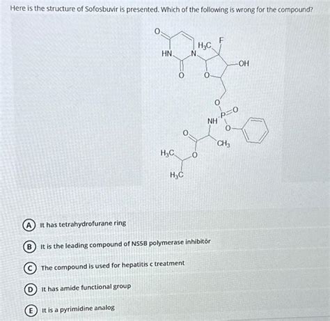 Here Is The Structure Of Sofosbuvir Is Presented