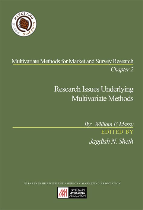 Chapter 2 Research Issues Underlying Multivariate Methods Marketing Classics Press