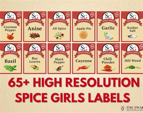 Printable Spice Labels All Mccormick Spice Products Etsy