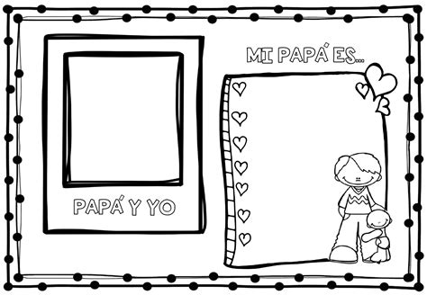 Bonitas Tarjetas Para Escribir Y Colorear Para Papá Orientacion Andujar