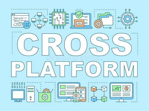 Cross Platform Technology Word Concepts Banner Stock Vector Cross Platform Technology Word Concepts Banner Stock Vector