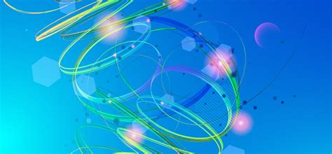 Abstract Swirling Colored Lines Futuristic Vector Image