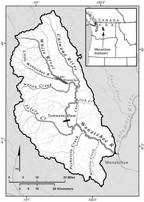 1 Map Of The Wenatchee River Basin Natural Production Of Spring Run