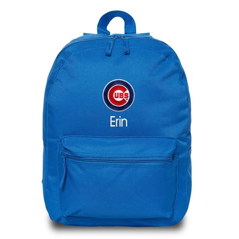Blue Chicago Cubs Personalized Backpack