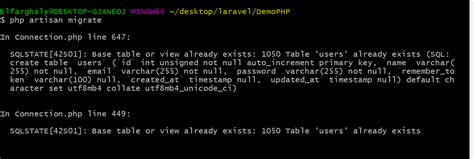 Php Whats Wrong When I Try To Migrate Stack Overflow