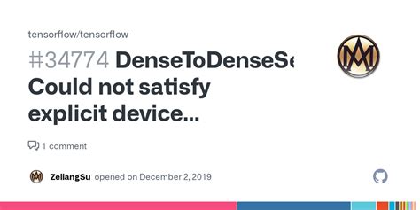 Densetodensesetoperation Could Not Satisfy Explicit Device Specification Devicegpu0