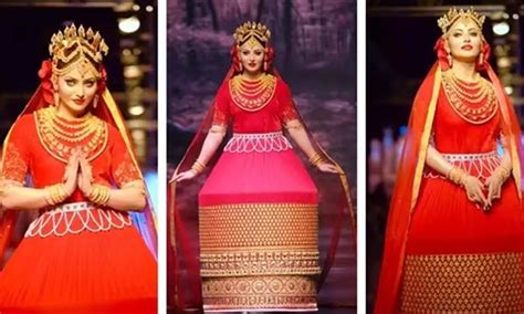 Urvashi Rautela Dazzles In 24k Gold Manipuri Potloi At Global Fashion