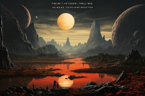 Premium Photo 3d Render Of A Futuristic Space Colony Orbiting Distant Exoplanet Background