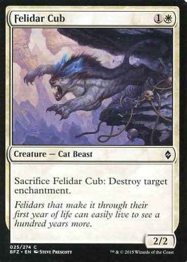 駿河屋 [c]：felidar Cub フェリダーの仔（マジックザギャザリング）