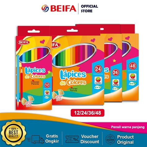 ดินสอสี Beifa ดินสอสีคุณภาพที่เหนือกว่า ด้ามจับหกเหลี่ยม Mk1 Shopee