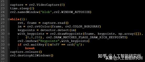 Python代码使用OpenCV进行Blob检测 知乎