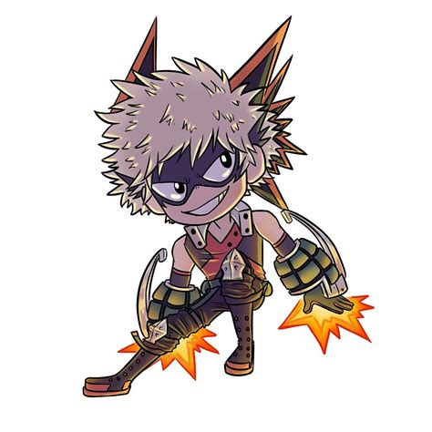 Bnha Bakugo Explosion Chibi By Sicknsapphic Redbubble