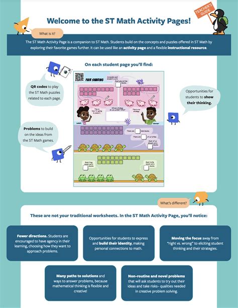 St Math Activity Pages St Math Help