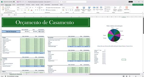 Planilha De Orçamento De Casamento Planilhas Excel Prontas