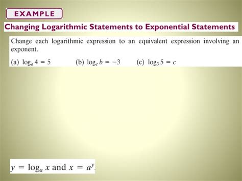 Lecture 11 Sections 4 3 4 4 Logarithmic Functions Ppt