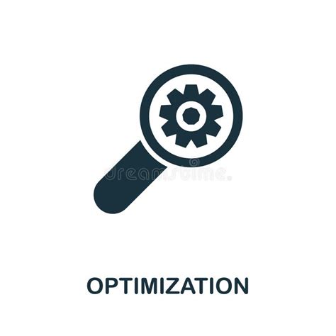 Optimization Icon Simple Creative Element Filled Monochrome