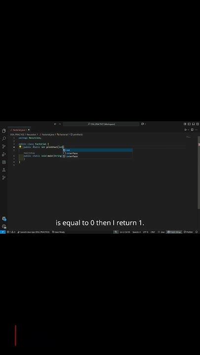 Recursion Explained In 1 Minute Java Factorial Program 🔥javatutorial Recursion Codingshorts