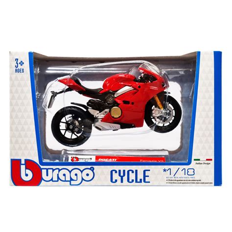 Дитяча модель Мотоцикла Ducati Panigale V4 Bburago 18 51030 5 масштаб