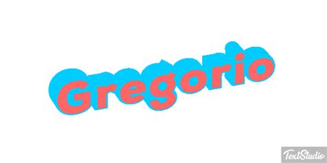 Gregório Nome Desenhos De Logotipo Em  Animado
