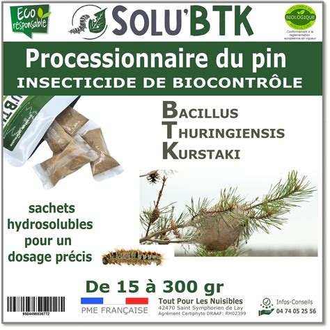 Insecticide Btk De Biocontrôle Contre Les Chenilles De La