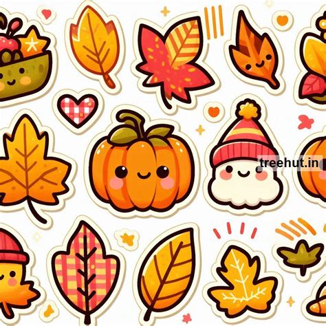 Cute Printable Fall Leaves Stickers And 95 Craft Ideas With Fall Leaves