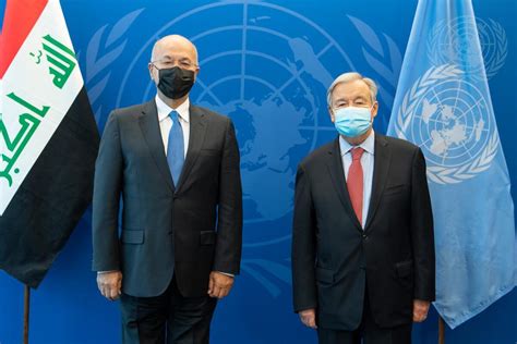 Secretary General Meets With President Of Iraq Un Photo