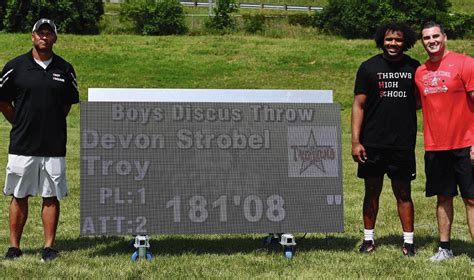 Troys Devon Strobel Wins D I Discus Title Baker Green Sellers All Find Podium Miami Valley