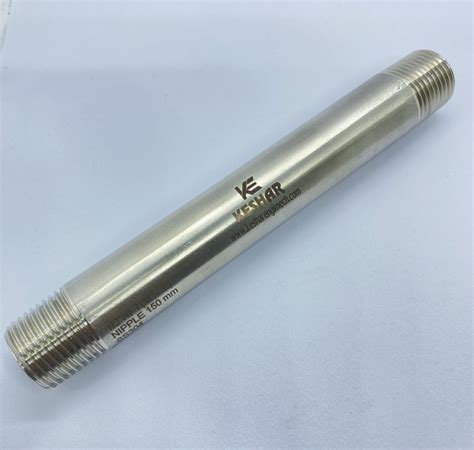 Stainless Steel Instrumentation Pipe Nipple Color Metalic Grey