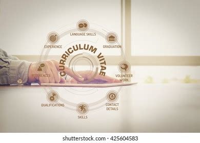 Curriculum Vitae Chart Keywords Icons On Stock Photo Shutterstock