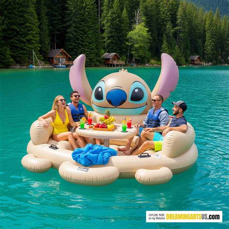 Inflatable Stitch Lake Float Top Designs And Colors To Choose From