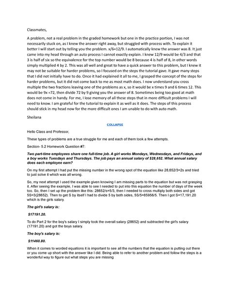 Quantatative Methods Unit 3 Db Classmates A Problem Not A Real Problem In The Graded