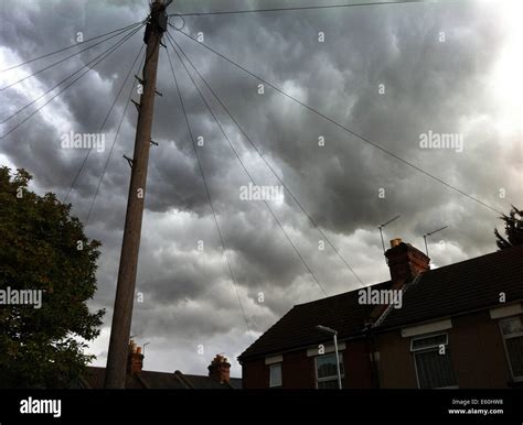 Watford Uk 10th August 2014 Remnants Of Hurricane Bertha Pass Over
