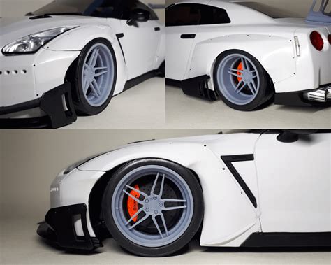 Stl File Ryft Custom 118 Wheels For Boost Wars Gtr R35・template To