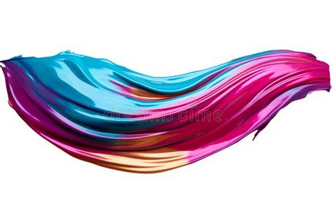 Woman With Colorful Flowing Hair In The Wind Looking Up Generative Ai