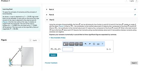 Solved Problem 1 Learning Goal Part A To Apply The Principle