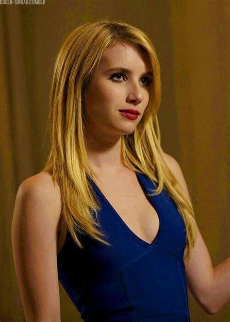 Emma Roberts American Horror Story Blue Dress