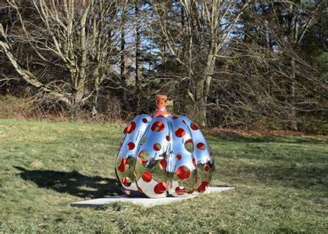 Installation At The Glass House Consists Of 1300 Mirrored Balls