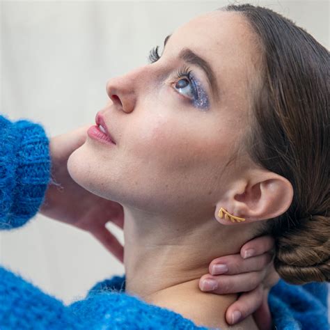 Chloi σκουλαρίκια L χρυσό Πριγκιπώ