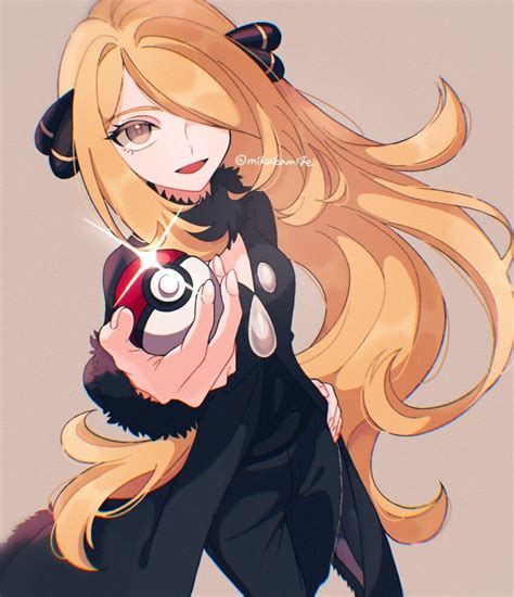 Mikakami1e Cynthia Pokemon Nintendo Pokemon Pokemon Dppt Highres