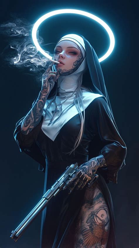 Beautiful Nun In 2024 Female Samurai Art Beautiful Dark Art Anime