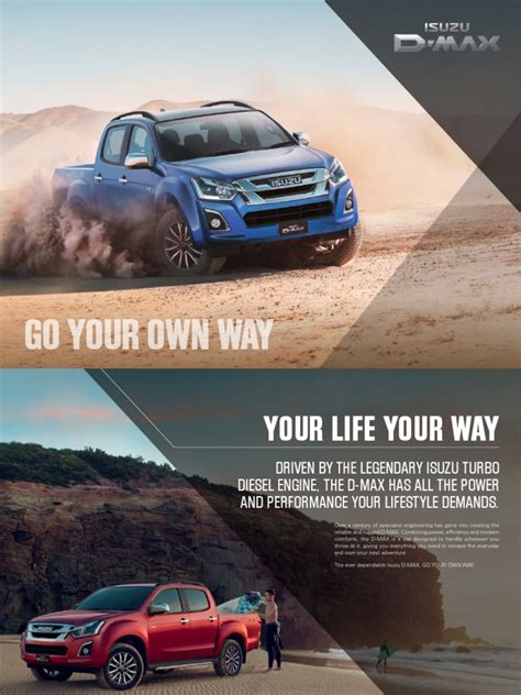 Isuzu D Max Brochure Pdf Fuel Economy In Automobiles Truck